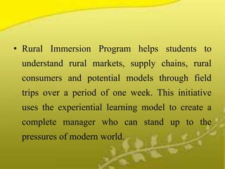 Rural immersion program | PPTX