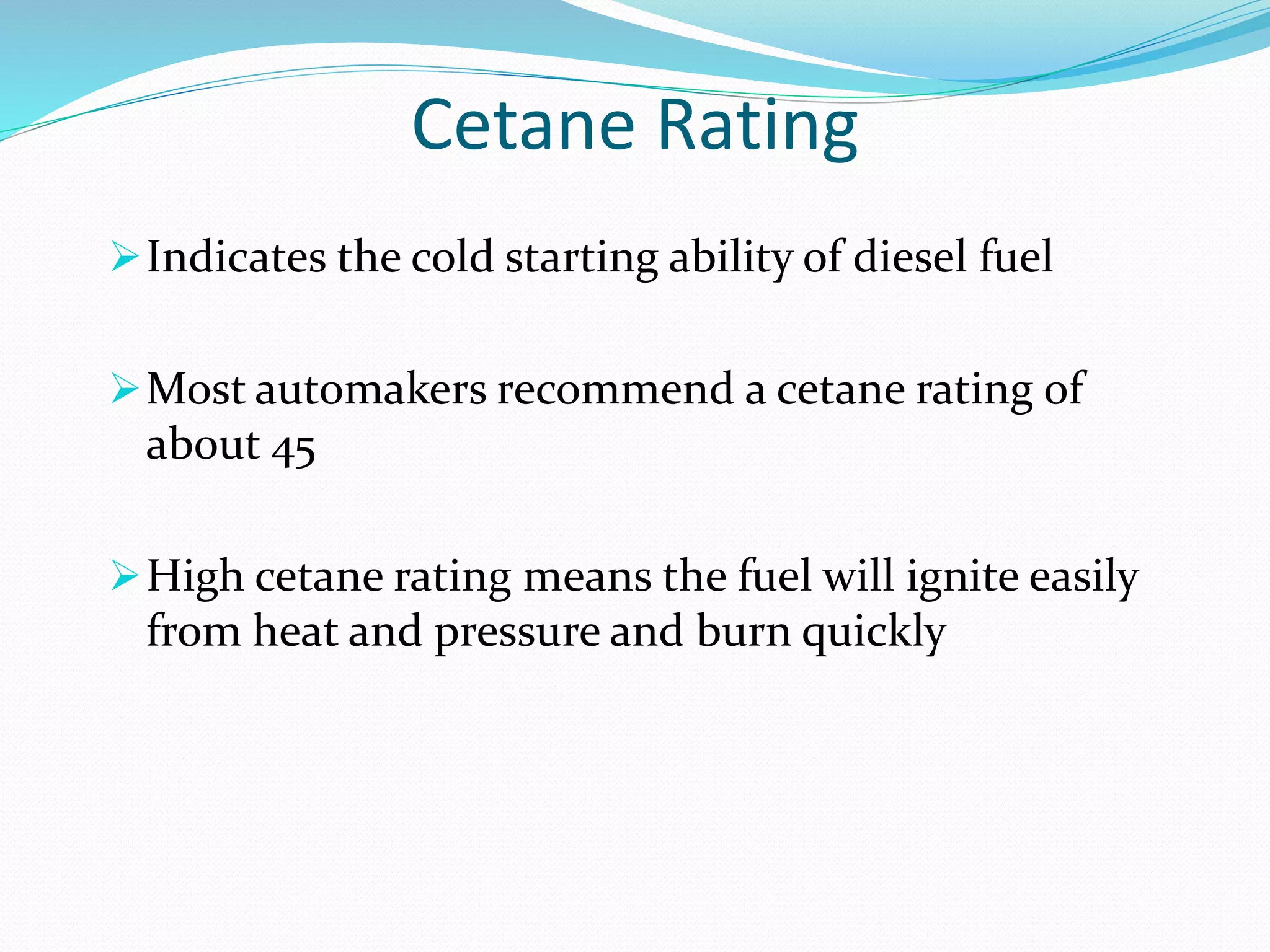 Fuels, Octane number & Cetane number | PPTX