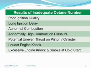 Fuels, Octane number & Cetane number | PPTX