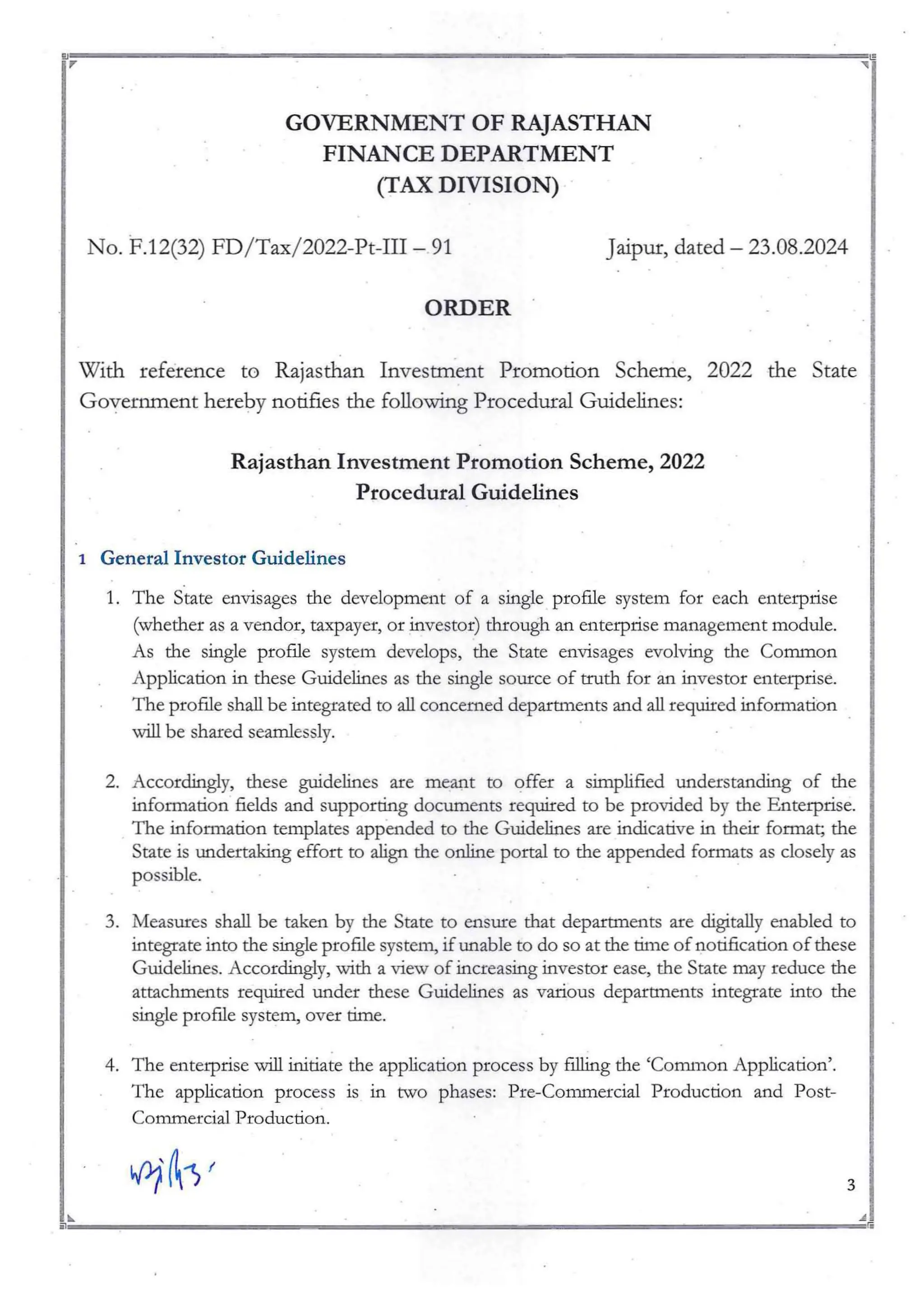 Rajasthan Investment Promotion Scheme 2022 (RIPS-2022) - Simplified ...