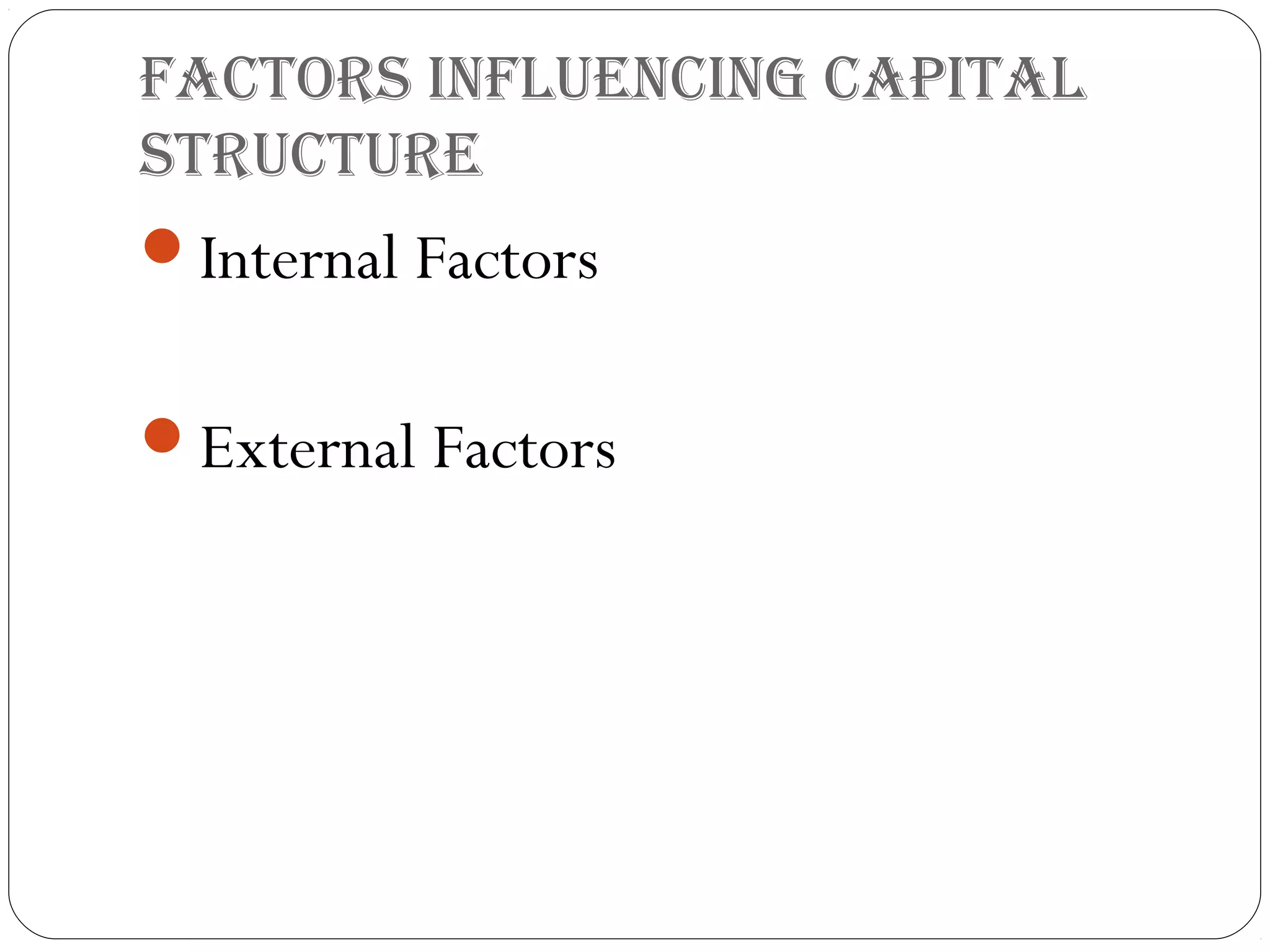 Capital Structure Theories | PPT