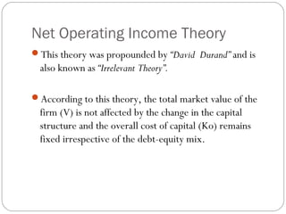 Capital Structure Theories | PPT