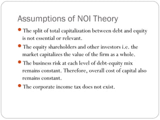Capital Structure Theories | PPT