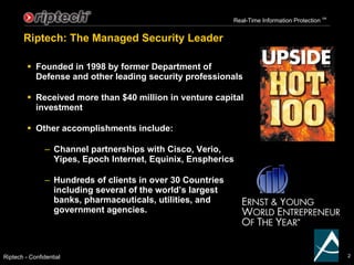 Riptech Verio Presentation | PPT