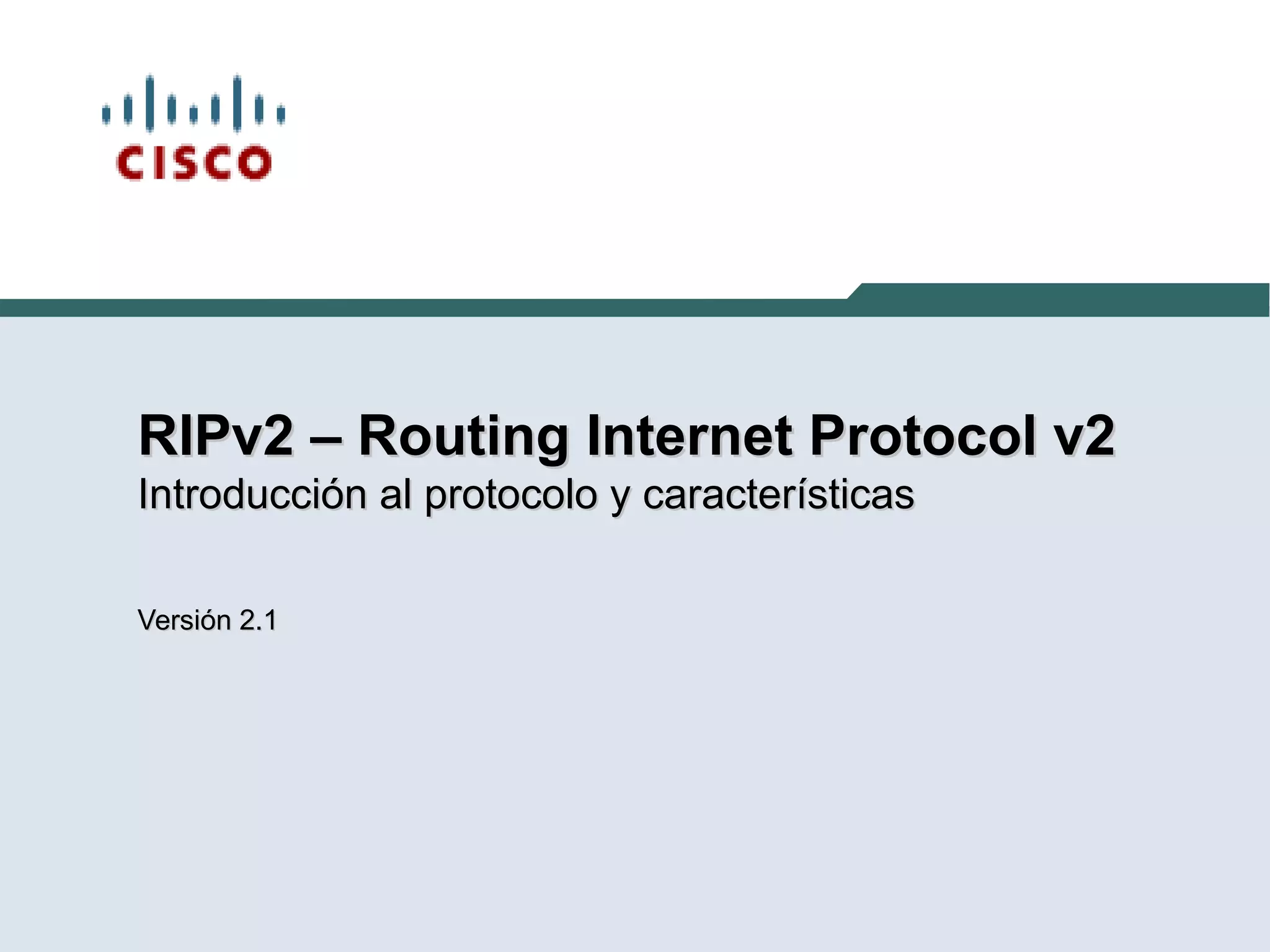 Ripv2 Routing Information Protocol Version 2 V2 1 Ppt