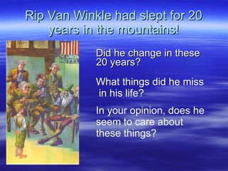 Rip Van Winkle Activity | PPT