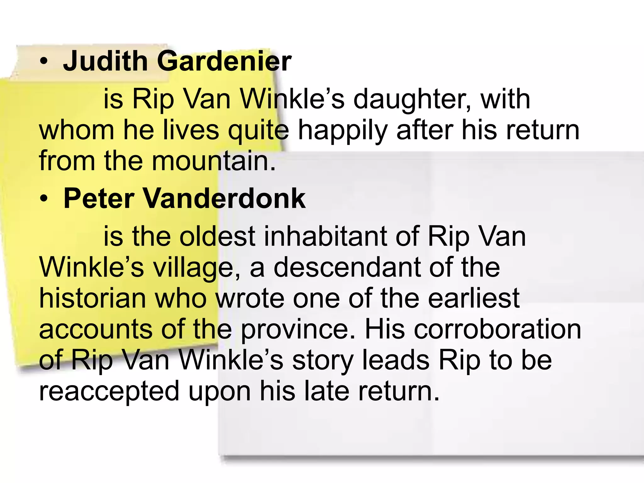 Rip van winkle | PPTX