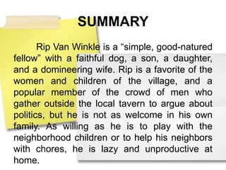Rip van winkle | PPTX