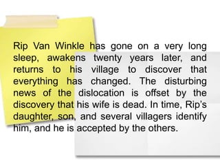 Rip van winkle | PPTX
