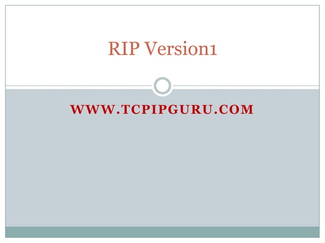 Rip version1 configuration on Cisco router | PPTX