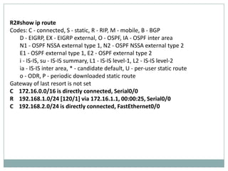 Rip version1 configuration on Cisco router | PPTX