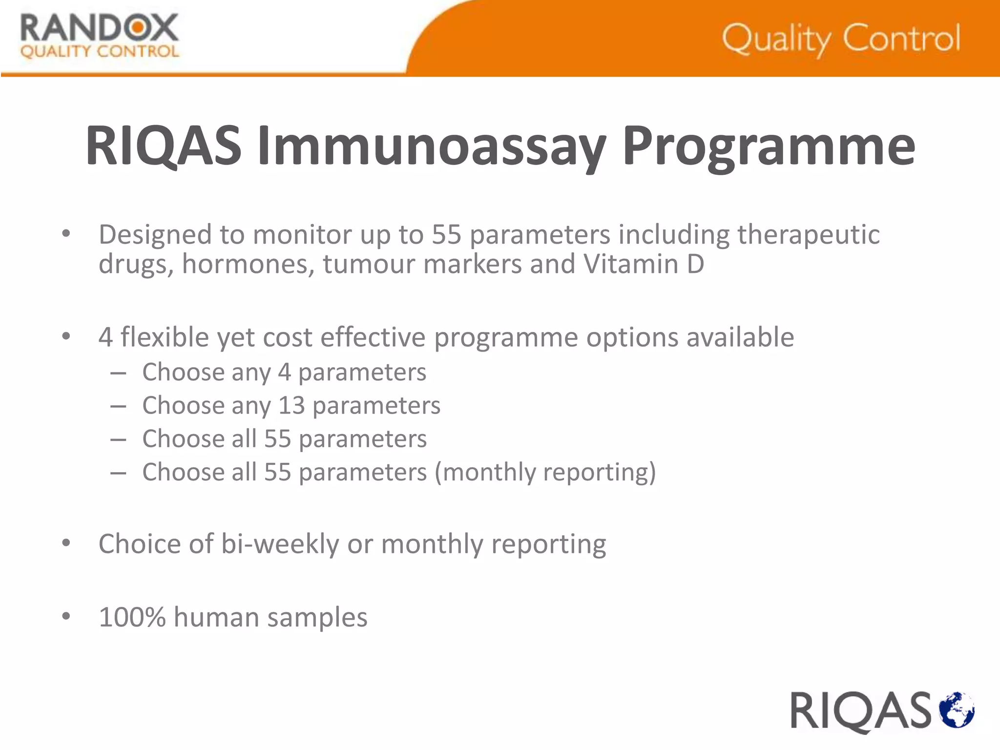RIQAS External Quality Assessment for Medical Laboratories | PPTX