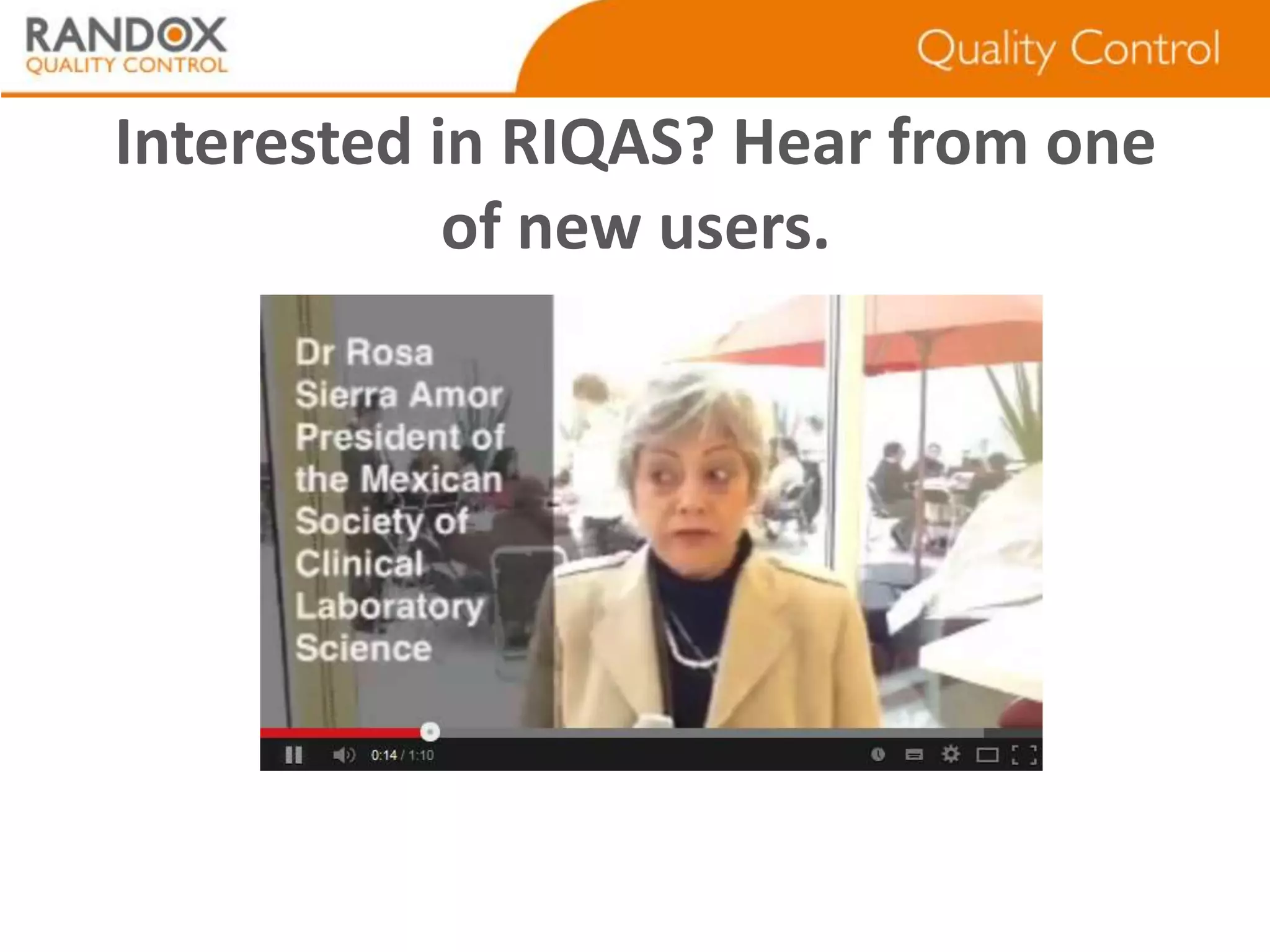 RIQAS External Quality Assessment for Medical Laboratories | PPTX