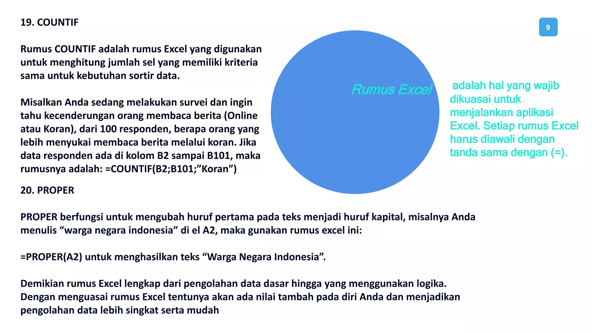 Rumus formuka dan fungsi Excel | PPTX
