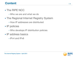 Introduction to IP Addressing and Regional Internet Registries | PPT