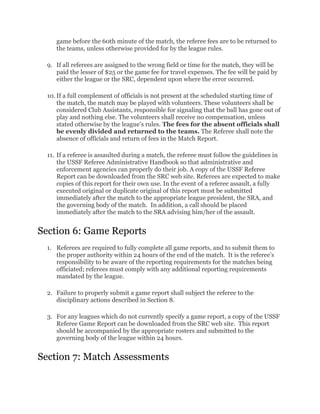 Rhode Island Referee Handbook | PDF