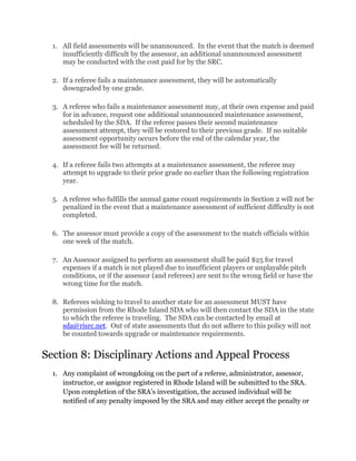Rhode Island Referee Handbook | PDF