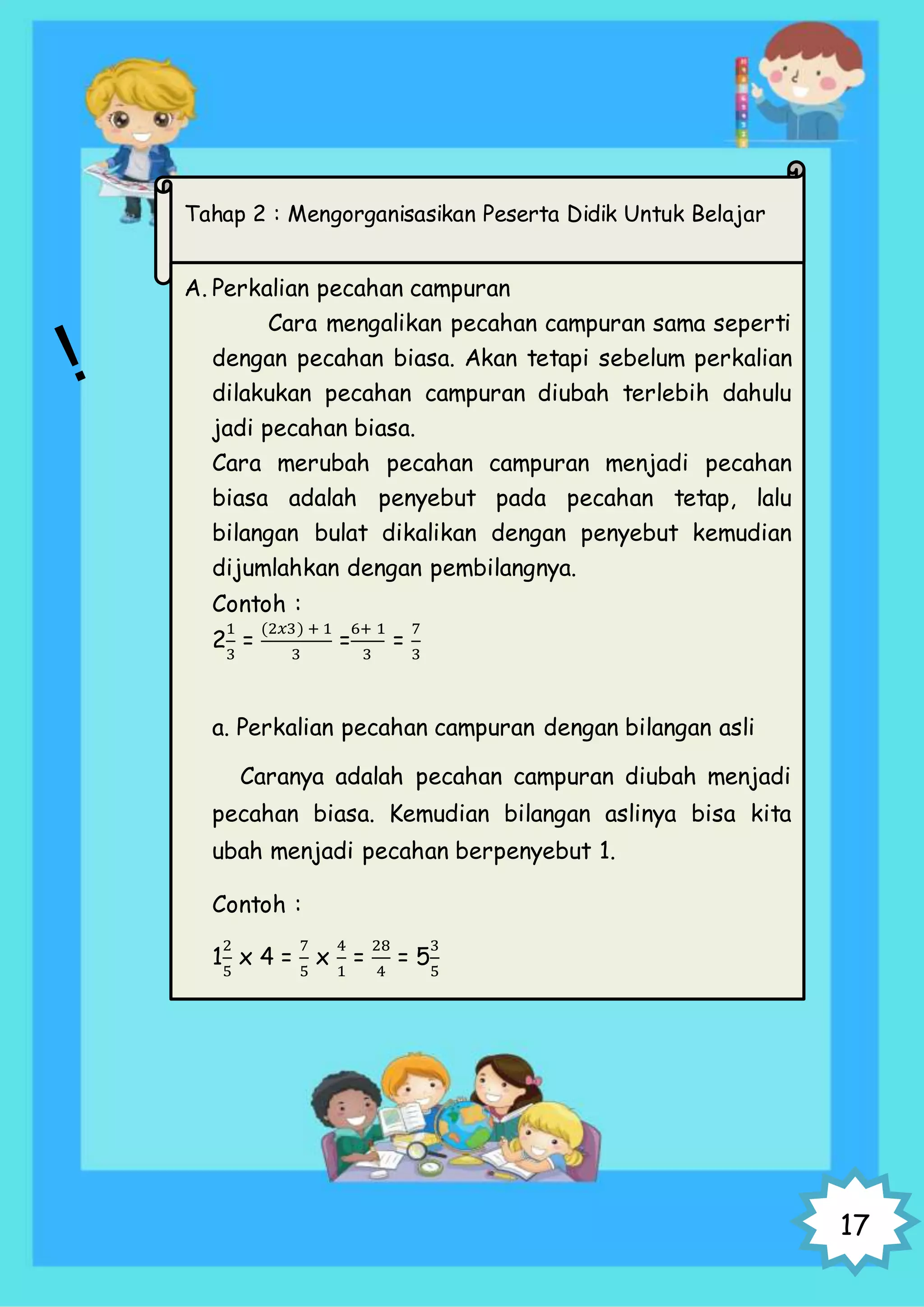 LKPD-Perkalian dan Pembagian pada Pecahan | DOCX