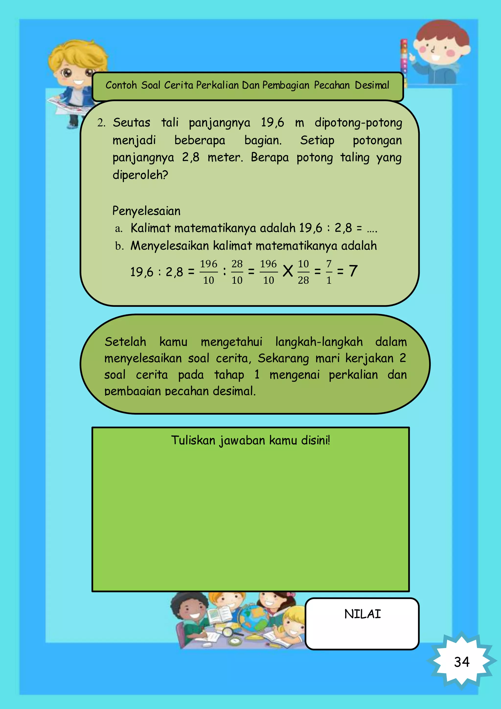 LKPD-Perkalian dan Pembagian pada Pecahan | DOCX