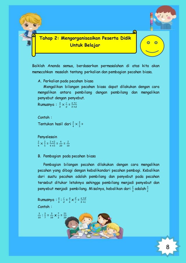 LKPD-Perkalian dan Pembagian pada Pecahan | DOCX