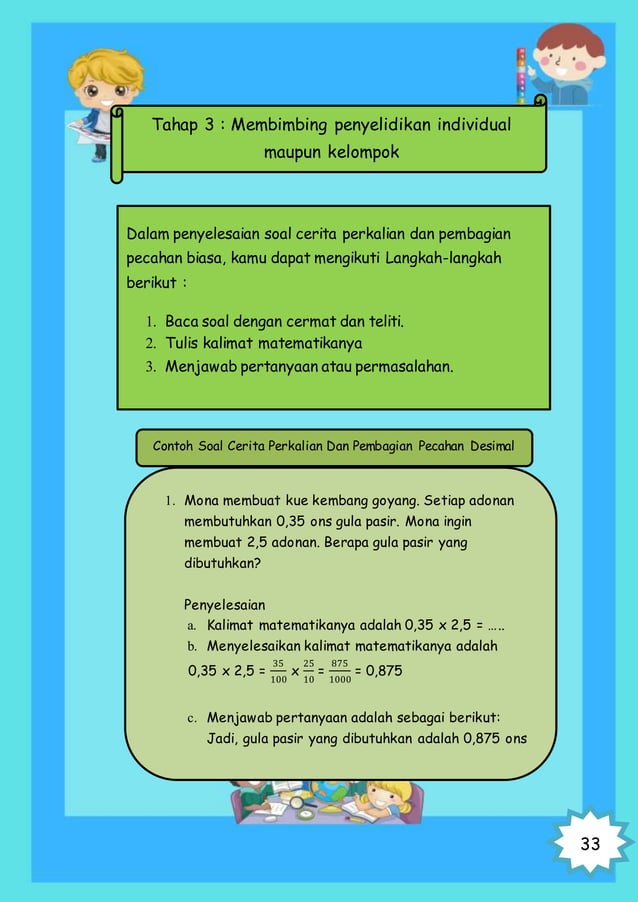 LKPD-Perkalian dan Pembagian pada Pecahan | DOCX