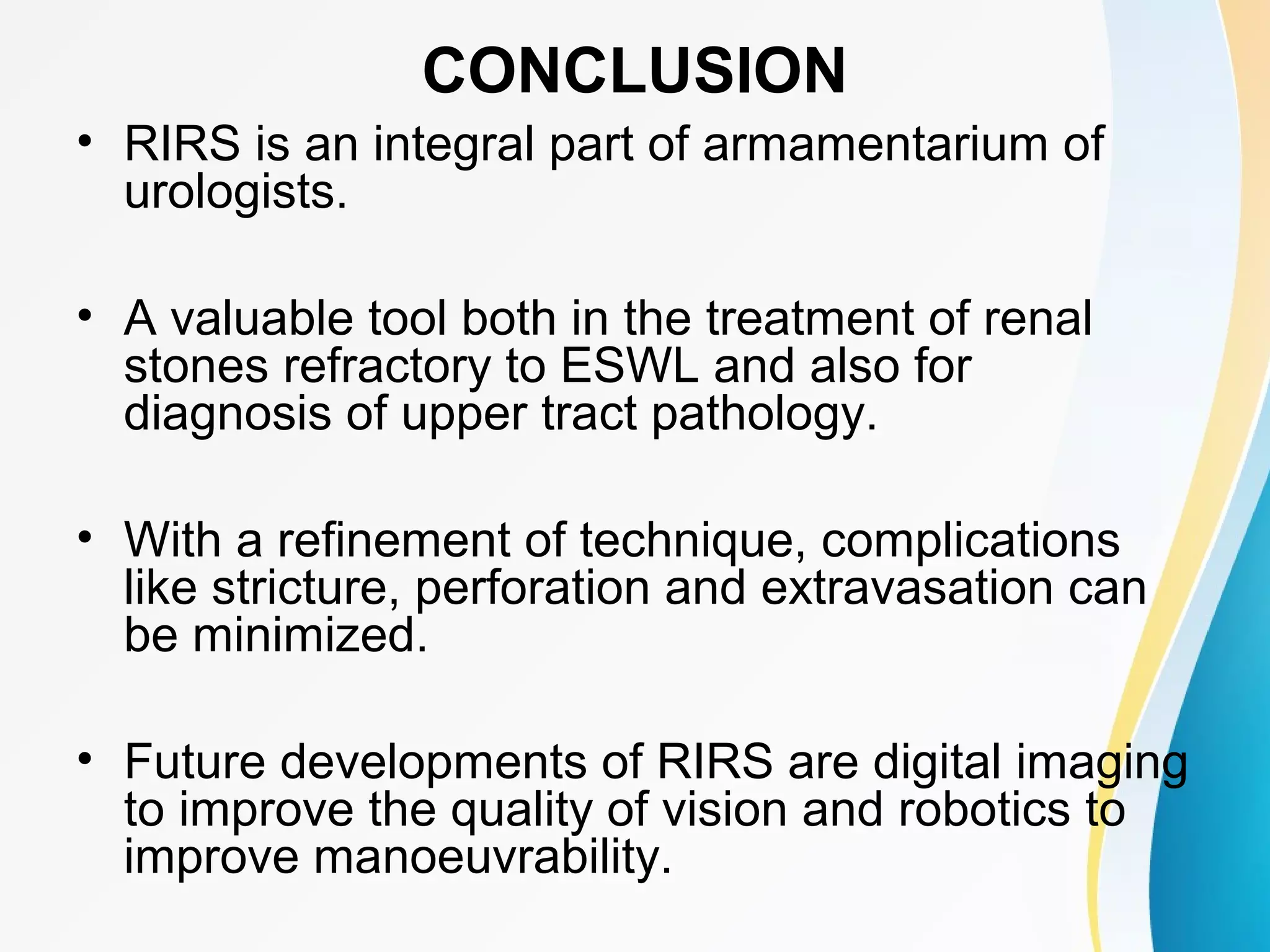 Flexible Uretero-renoscopy or RIRS | PPT
