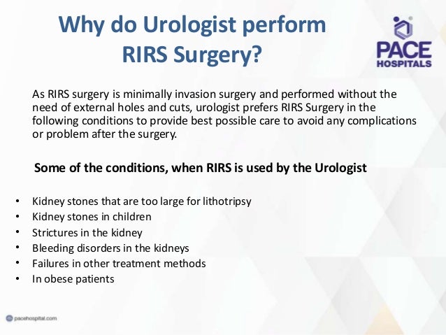 RIRS Surgery - Procedure & Benefits | PDF