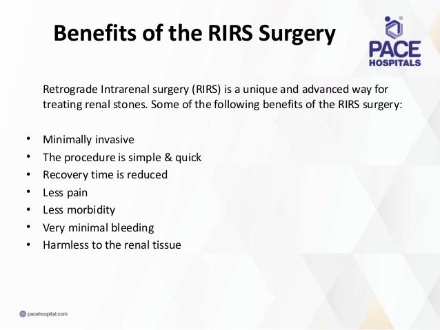 RIRS Surgery - Procedure & Benefits | PDF