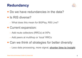 Developing the RIPE Routing Information System | PPT