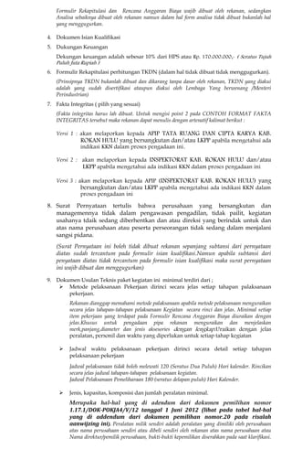 Risalah aanwijzing air bersih | PDF
