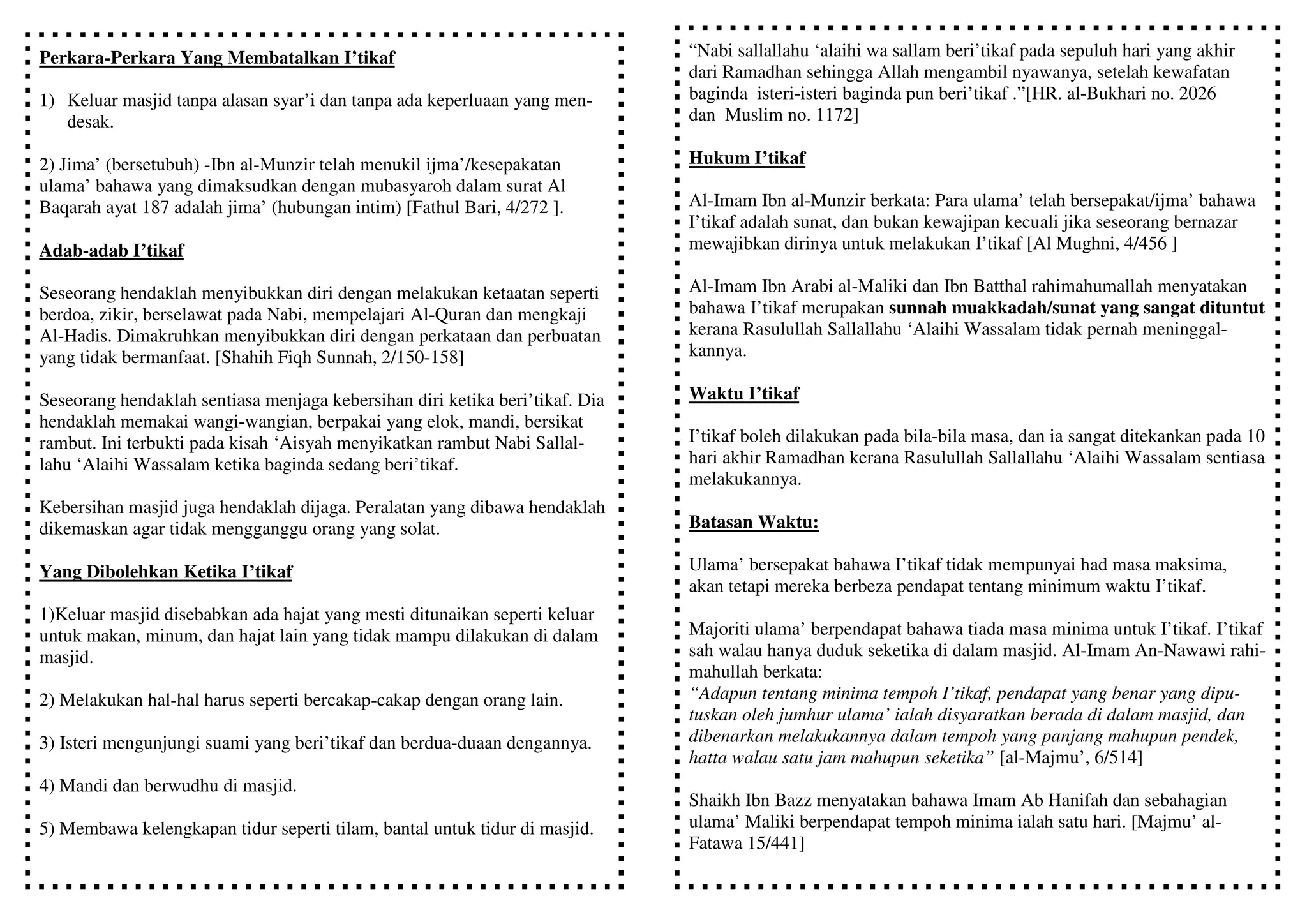 Risalah iktikaf (2) | PDF