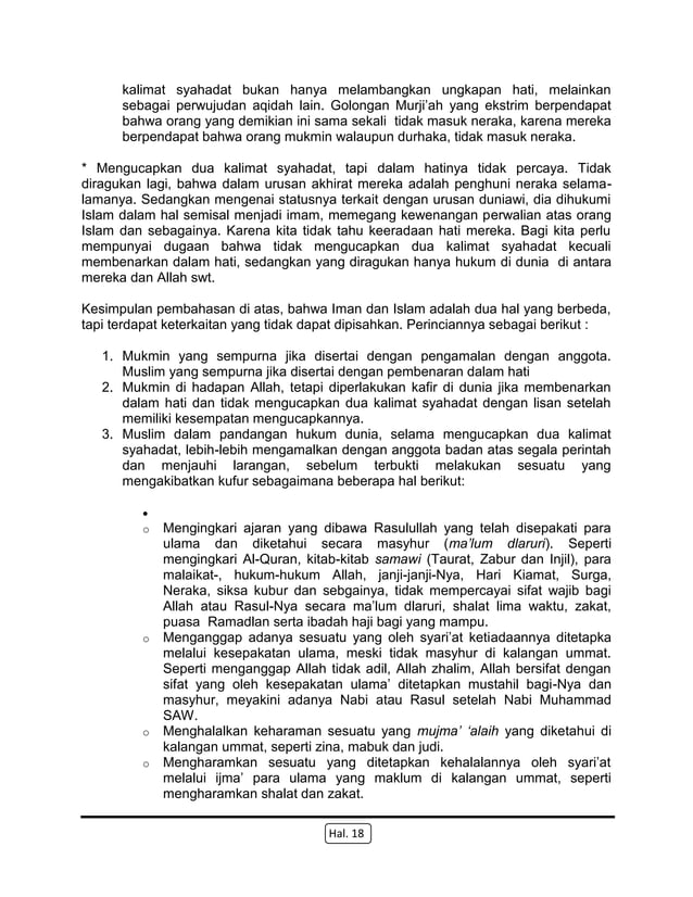 Risalah Pengantar Memahami Aswaja | PDF