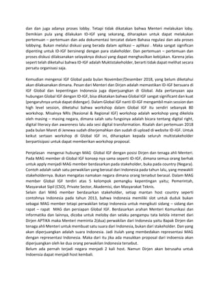 Risalah Rapat Peresmian MAG ID-IGF | PDF