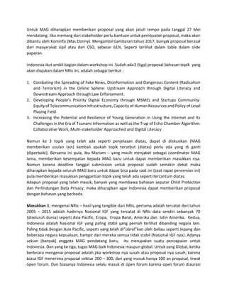 Risalah Rapat Peresmian MAG ID-IGF | PDF