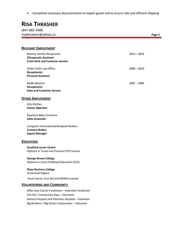 Risa thrasher resume | DOC