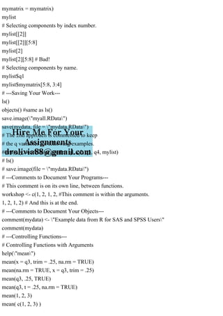 R is a very flexible and powerful programming language, as well as a.pdf
