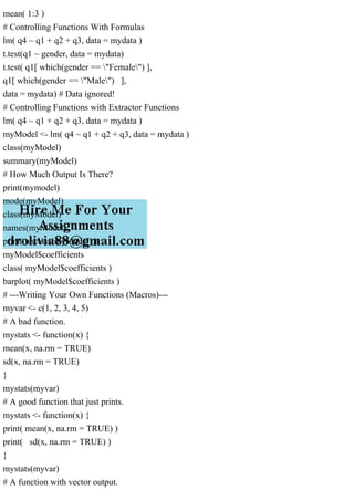 R is a very flexible and powerful programming language, as well as a.pdf