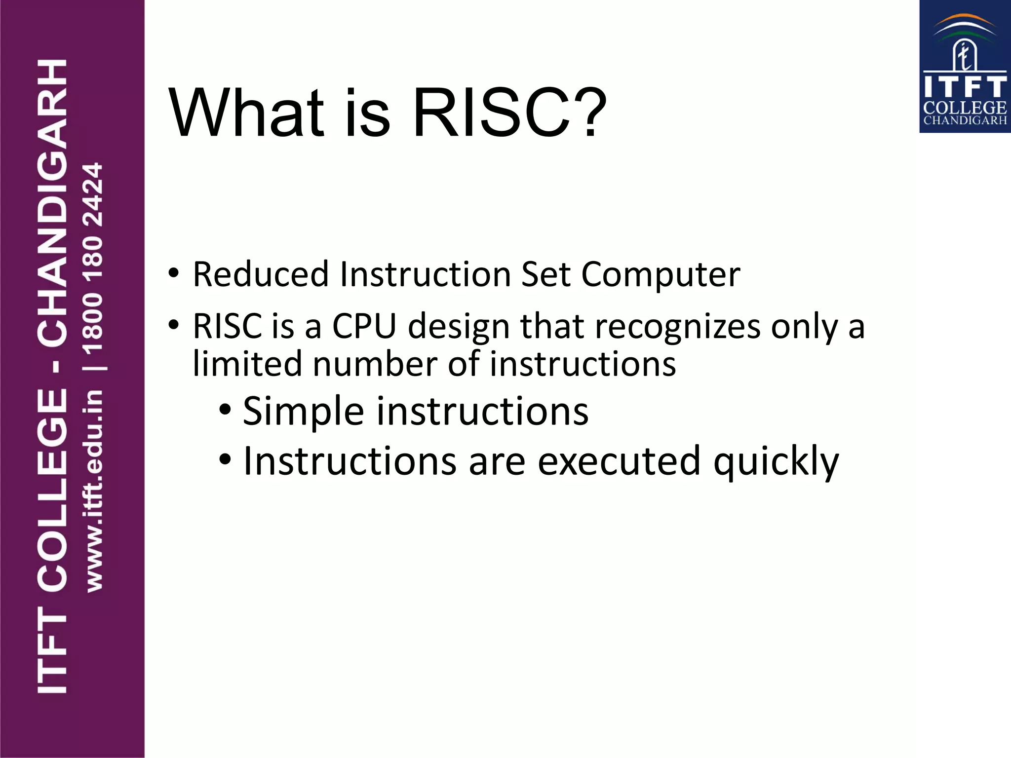 ITFT_Risc | PPT