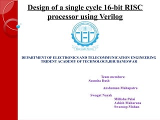 Reduced instructions set computing for modern device. | PPTX
