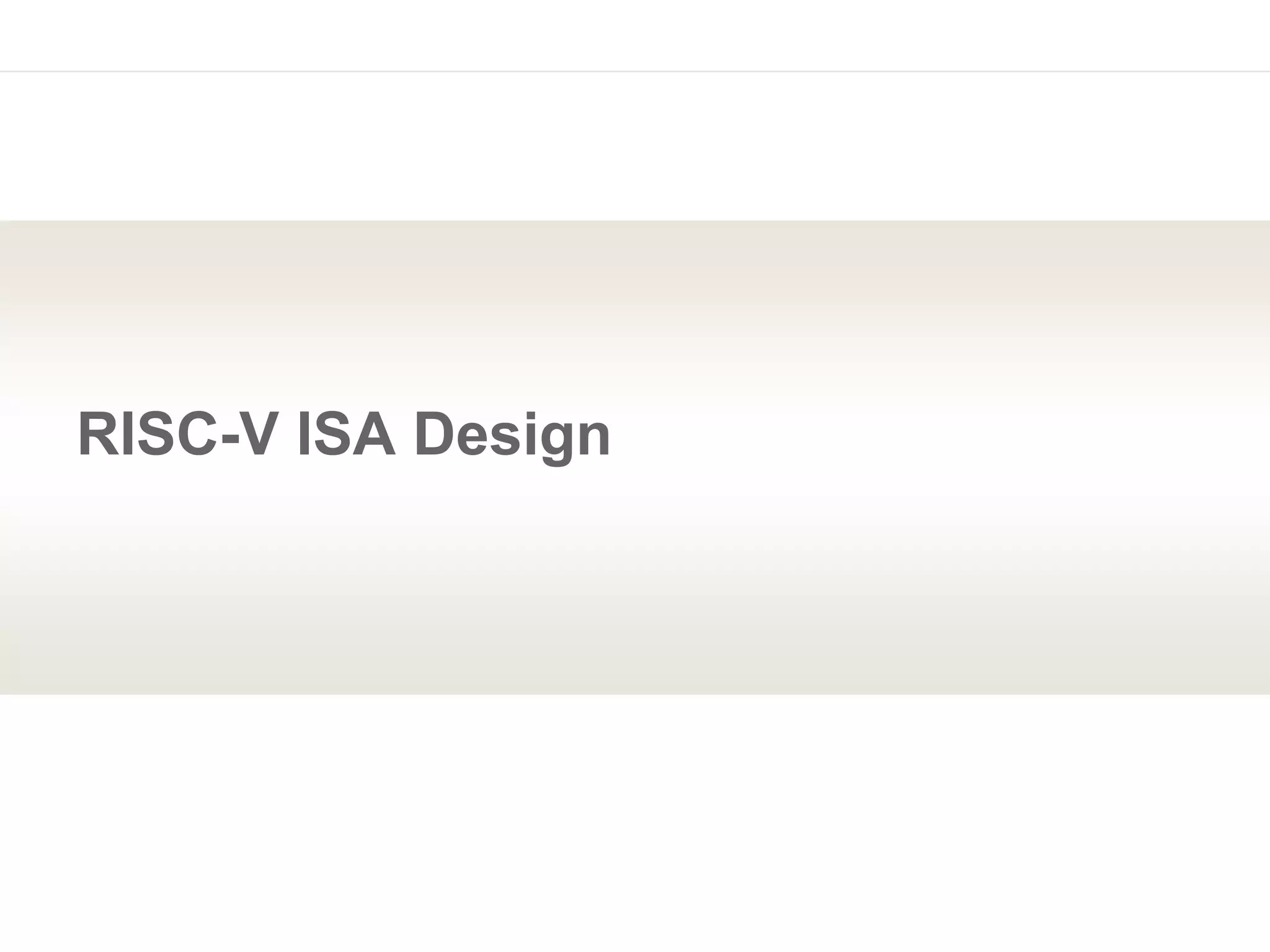 RISC-V Introduction | PPTX