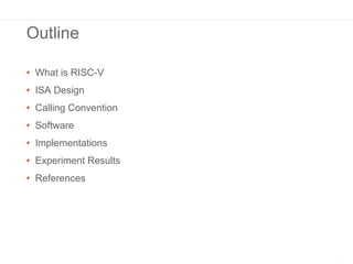 RISC-V Introduction | PPTX