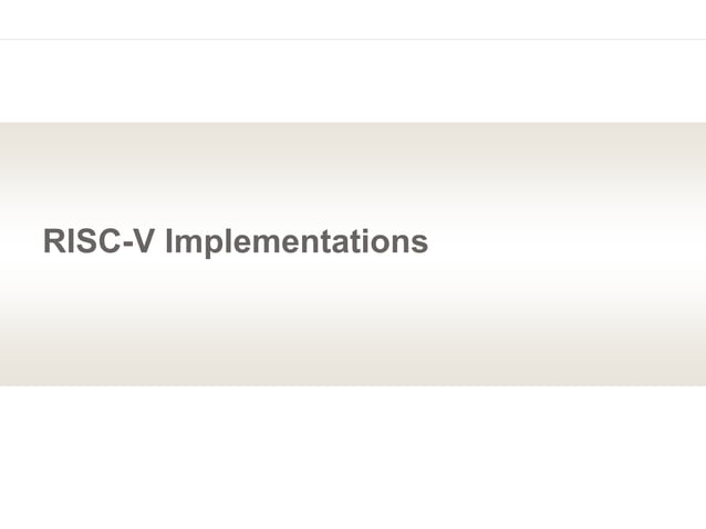 RISC-V Introduction | PPTX