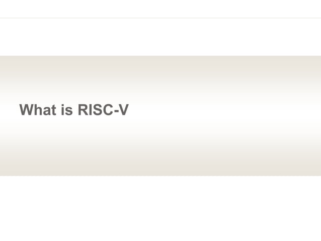 RISC-V Introduction | PPTX