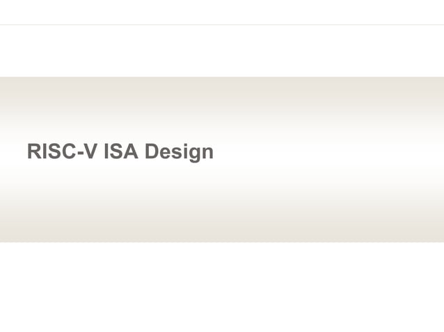 RISC-V Introduction | PPTX