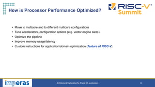 RISC-V & SoC Architectural Exploration for AI and ML Accelerators | PPT