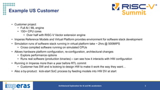 RISC-V & SoC Architectural Exploration for AI and ML Accelerators | PPT