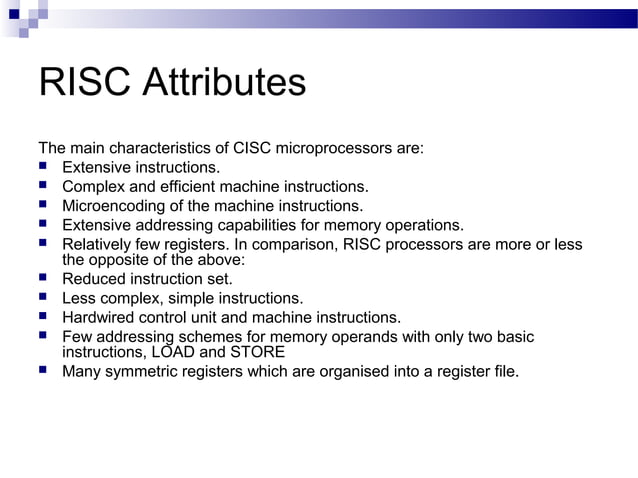Risc and cisc eugene clewlow | PPT | Programming Languages | Computing