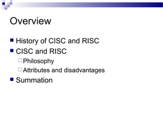 Risc and cisc eugene clewlow | PPT | Programming Languages | Computing