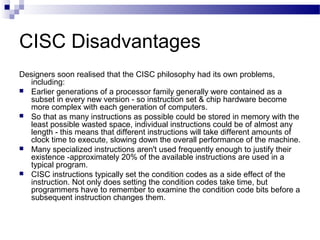 Risc and cisc eugene clewlow | PPT | Programming Languages | Computing