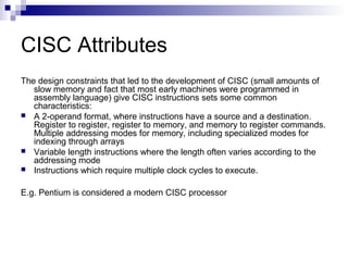 Risc and cisc eugene clewlow | PPT | Programming Languages | Computing